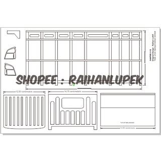 Jual Pola Miniatur Truk Mitsubishi Canter Truk Oleng Truk Cabe