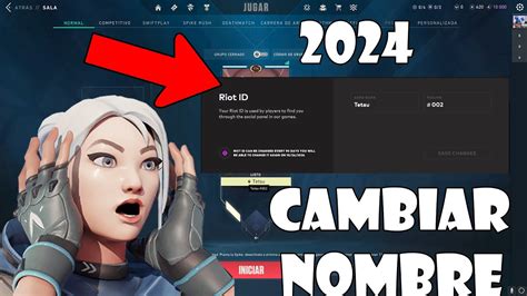 Cómo CAMBIAR de NOMBRE en VALORANT 2024 YouTube