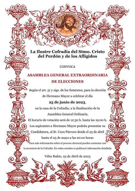 Regiones Cofrade On Twitter Calendario Para La Asamblea