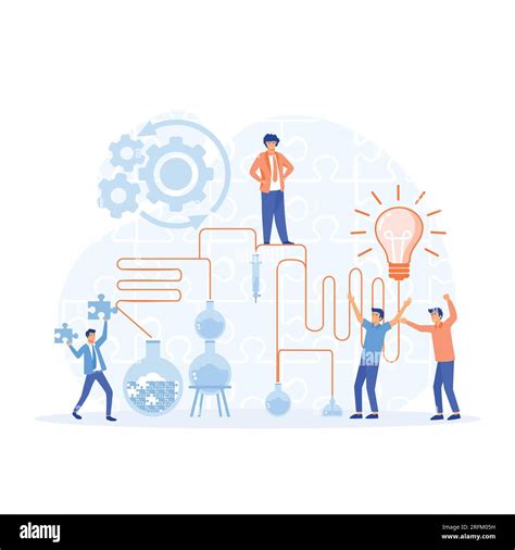 Brainstorming Business Concept For Teamwork Finding New Solutions
