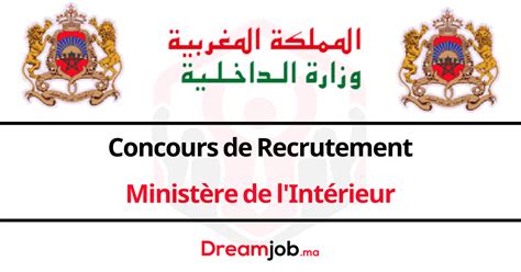 Concours Ministère de lIntérieur 2022 10 Postes
