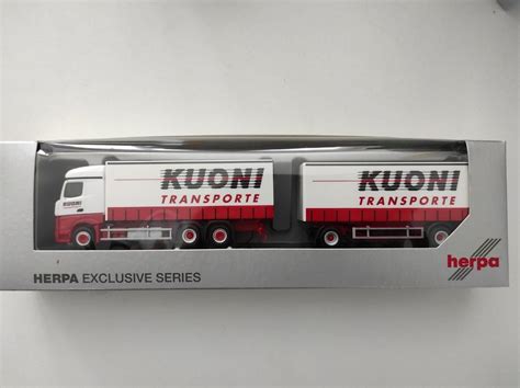 MB Actros GaPl Hängerzug KUONI TRANSPORTE von Herpa 1 87 Kaufen