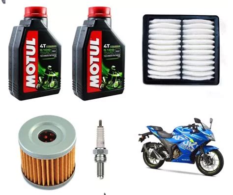 Kit De Servicio Afinación Gixxer 250 Suzuki Básico Naked Sf Envío gratis