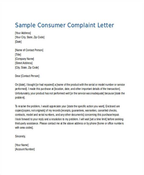 Customer Complaint Letter Template A Guide To Effective Communication