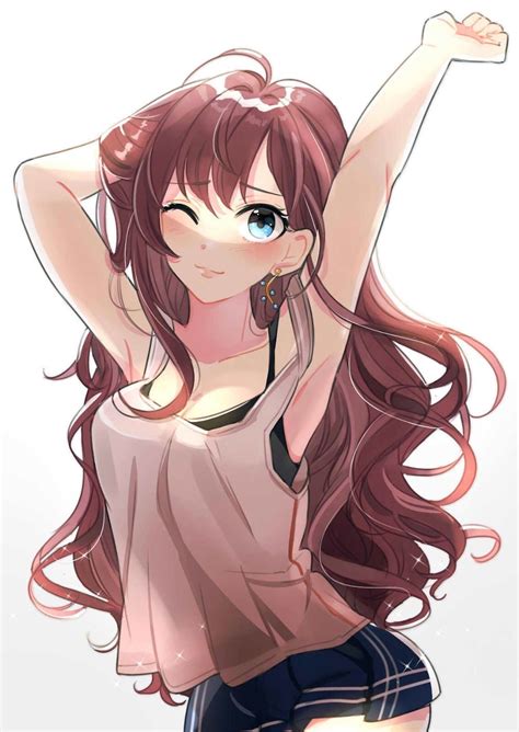 Pin By Liona Hellings On Anime Girls Anime Girl Brown Hair Anime Girl Cute Manga Girl
