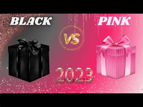 Black Vs Pink Choose Your Gift Pink Vs Black Gift Blackpink