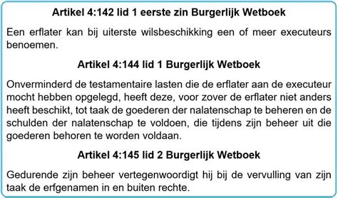 Executeur Testamentair Overzicht Rechten En Plichten Infotaris