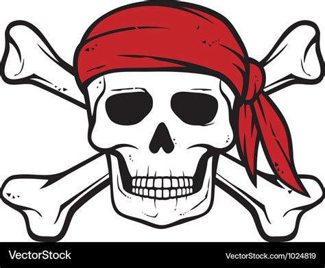 Pirate Skull Royalty Free Vector Image Vectorstock