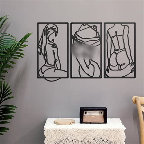 Amazon Peryiter 3 Pcs Modern Minimalist Wall Decor Abstract Line