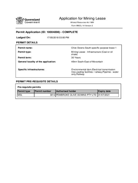 Fillable Online Permit Application ID 10004898 COMPLETE Fax Email