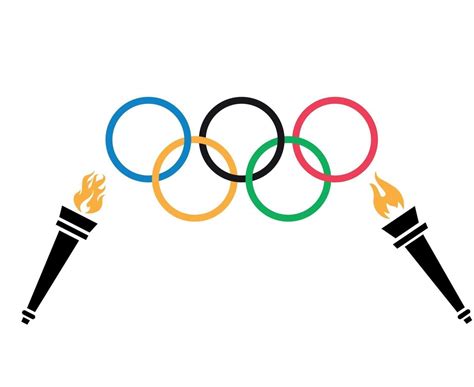símbolo oficial juegos olímpicos tokio 2020 japón y antorcha fuego