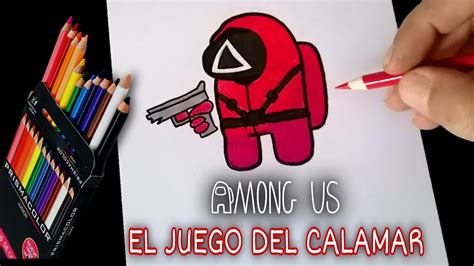 COMO DIBUJAR AL IMPOSTOR DEL JUEGO DEL CALAMAR ESTILO AMONG US How To