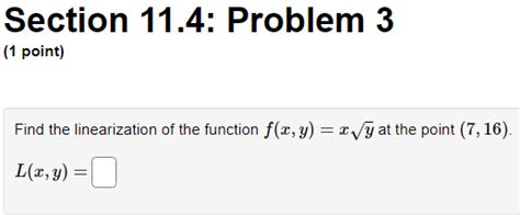 solved section 11 4 problem 3 1 point find the