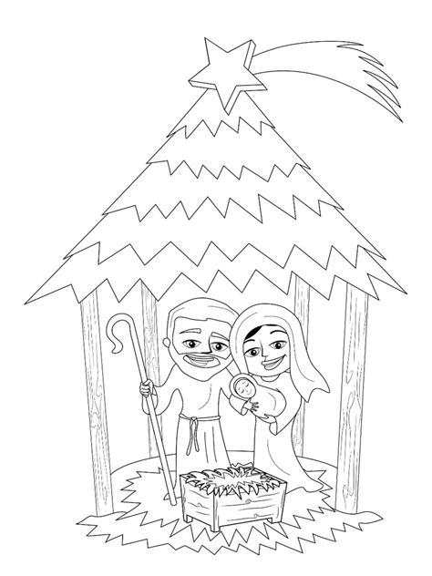 Coloriage crèche 30 dessins à imprimer gratuitement