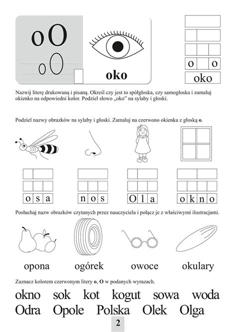 Sylaby I Litery Karty Pracy Do Druku Do Nauki Czytania Za Darmo Artofit