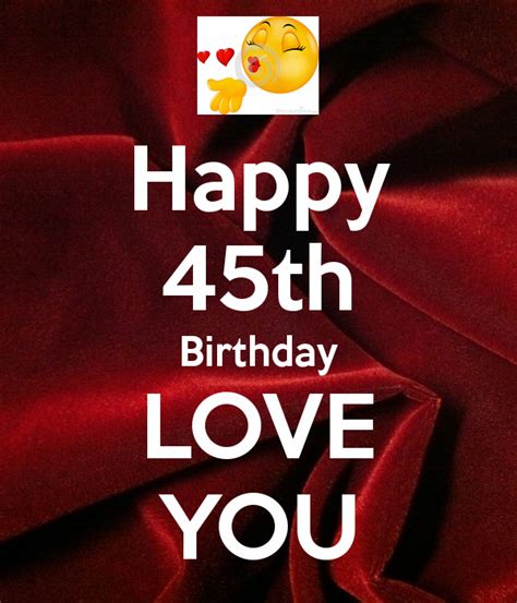 23 Best Happy 45th Birthday Greetings