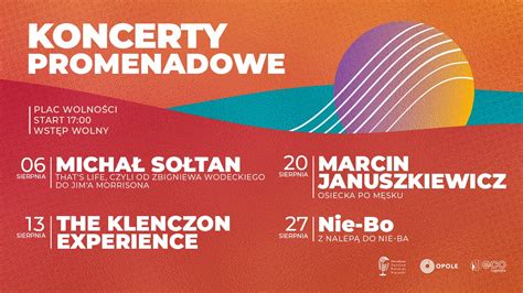 Koncerty Promenadowe sierpień 2023 Miasto Opole
