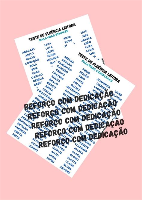 Teste de fluência leitora Educa Market