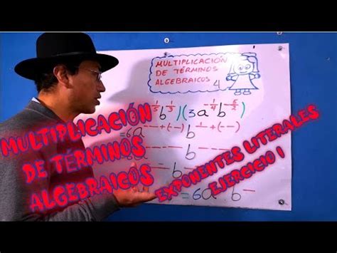 Multiplicaci N De T Rminos Algebraicos Exponentes Literales Ejercicio