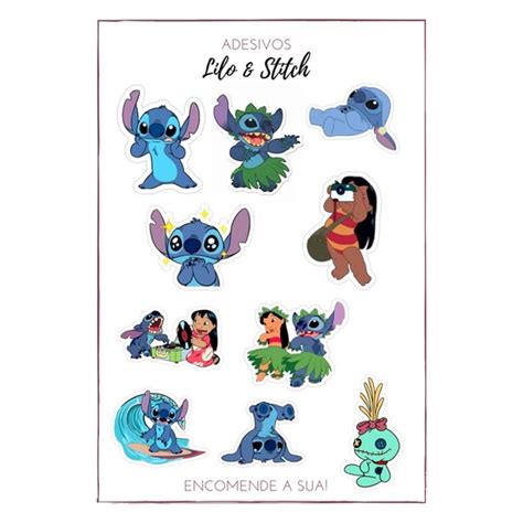 Adesivos Lilo Stitch Shopee Brasil