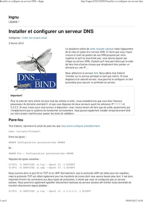 PDF Installer Et Configurer Un Serveur DNS Ingnu DOKUMEN TIPS