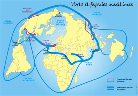 Présentation 61 imagen carte des mers et oceans fr thptnganamst edu vn