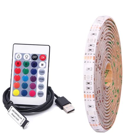 Dc V Rgb Led Strip Waterproof Usb Port Power Light Strips Leds M