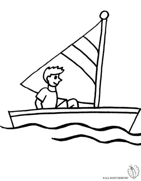 Stampa Disegno Di Barca A Vela Da Colorare