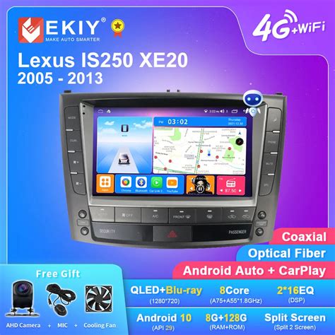 EKIY T7 Android 10 Radio Samochodowe Dla Lexus IS250 XE20 2005 2013