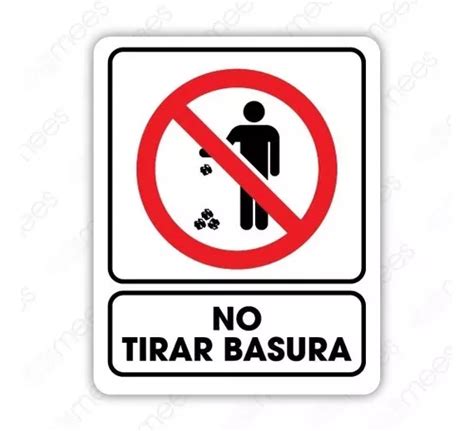 Señalamiento No Tirar Basura 25x35 Meses sin intereses