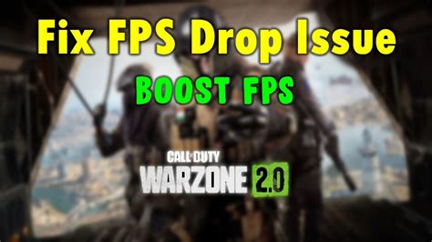 How To Fix Cod Warzone Fps Drop Issue Youtube