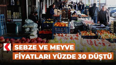 Sebze ve meyve fiyatları yüzde 30 düştü YouTube