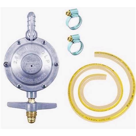 Kit Registro De G S Formagas Completo Mangueira De Cm E