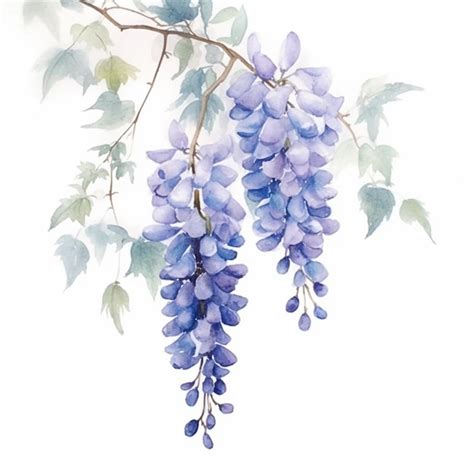 Premium AI Image There Is A Painting Of A Bunch Of Purple Flowers On