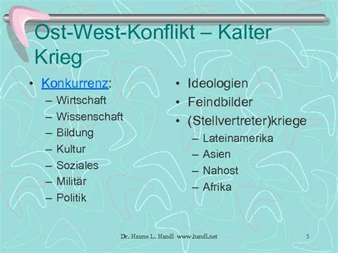 Ost West Konflikt Kalter Krieg 2 WK