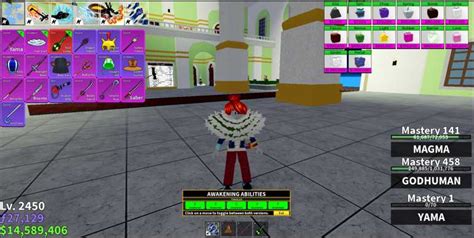 Blox Fruits Max Level Account Full Awakened Magma M