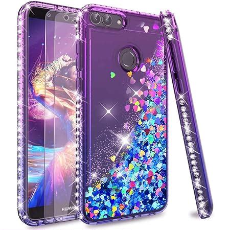LeYi Coque Huawei P Smart 2018 avec Verre Trempé Lot de 2 Fille