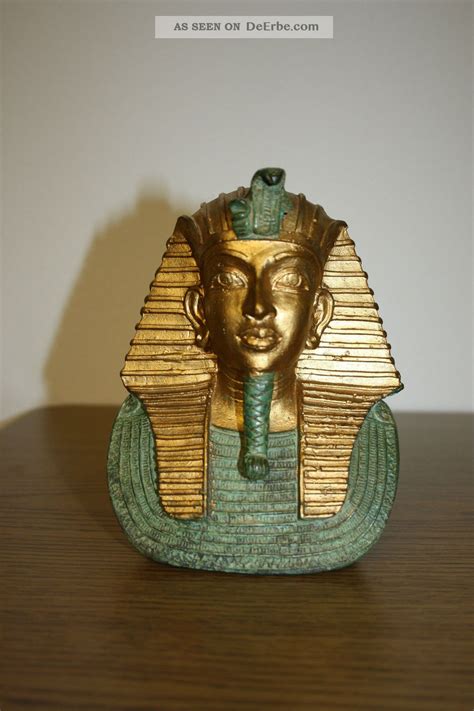 Büste Nofretete Tutanchamun Ägypten Skulpturen Figuren Deko Messing