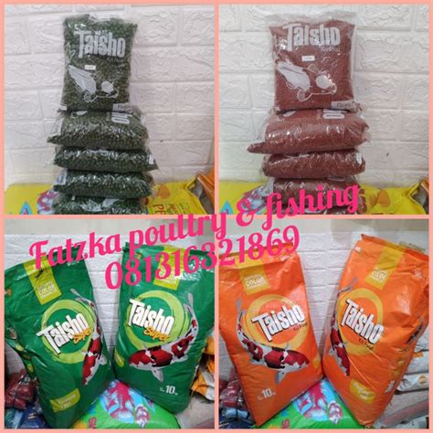 Jual Pelet Taisho Merah Dan Hijau 10 KG 1karung Size 1mm 2mm 5mm