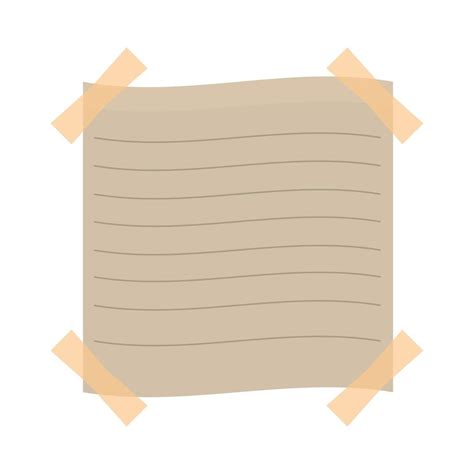 Papel Rasgado Con Cinta Adhesiva Vector En Vecteezy