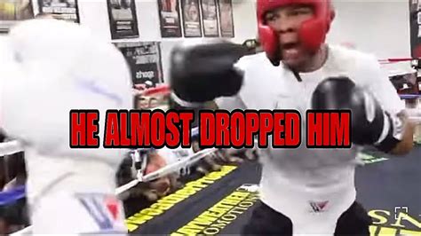 LEAKED FOOTAGE OF GERVONTA TANK DAVIS ALMOST KNOCKING DEVIN HANEY OUT