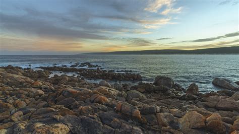 Wallpaper Landscape Sunset Sea Water Rock Nature Shore Sky