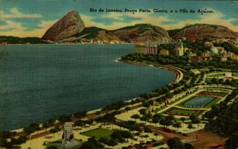 Cartão Postal Rio de Janeiro RJ Praça Paris Glória e