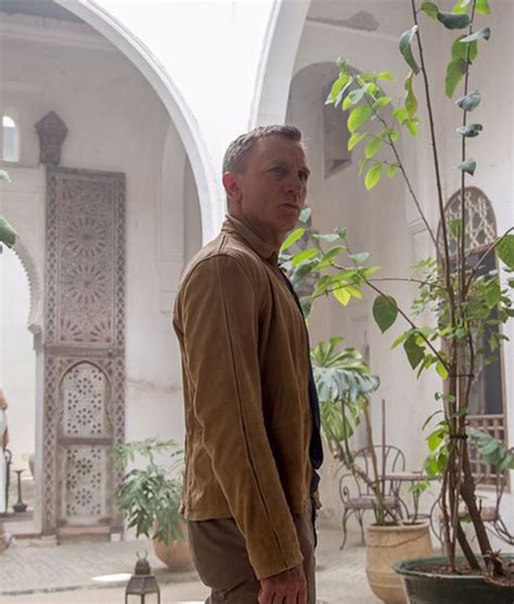 James Bond Spectre Brown Morocco Jacket Daniel Craig Suede Jacket