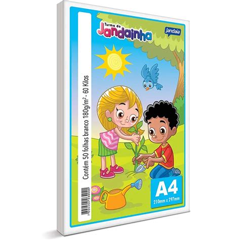 Papel Sulfite A4 180g M2 Branco C 50 Folhas Jandainha Lupel