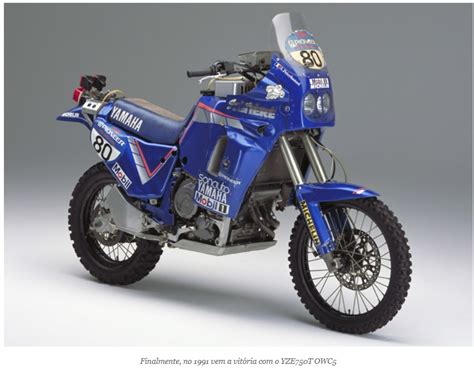Ciclomotores e Motociclos que marcaram uma geração Yamaha XTZ 750