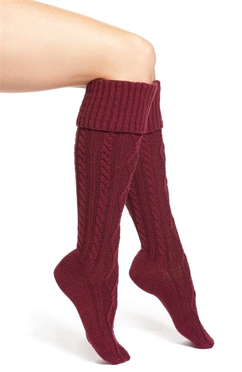 Free People Cable Knit Knee High Socks Nordstrom Knee High Socks Striped Knee High Socks