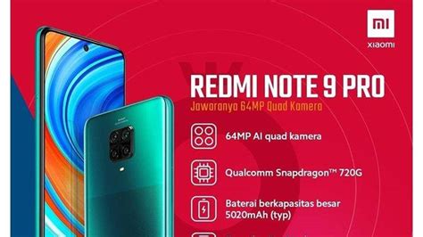 Daftar Harga HP Xiaomi Terbaru Agustus 2020 Redmi Note 9 Dijual Mulai
