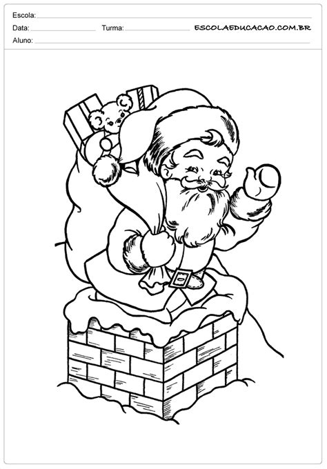 60 Desenhos De Papai Noel Para Colorir E Imprimir