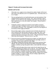 Econ Second Exam Answers Chapter Taxation And Government